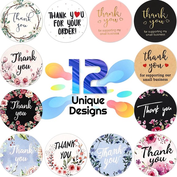 Office | New 25 Stickers 12 Different Designs Small 1 Inch Size | Poshmark